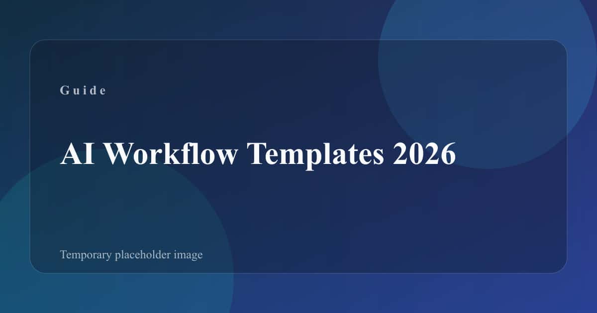 AI Workflow Templates 2026: Ready‑to‑Use Workflows for Founders | Amir ...
